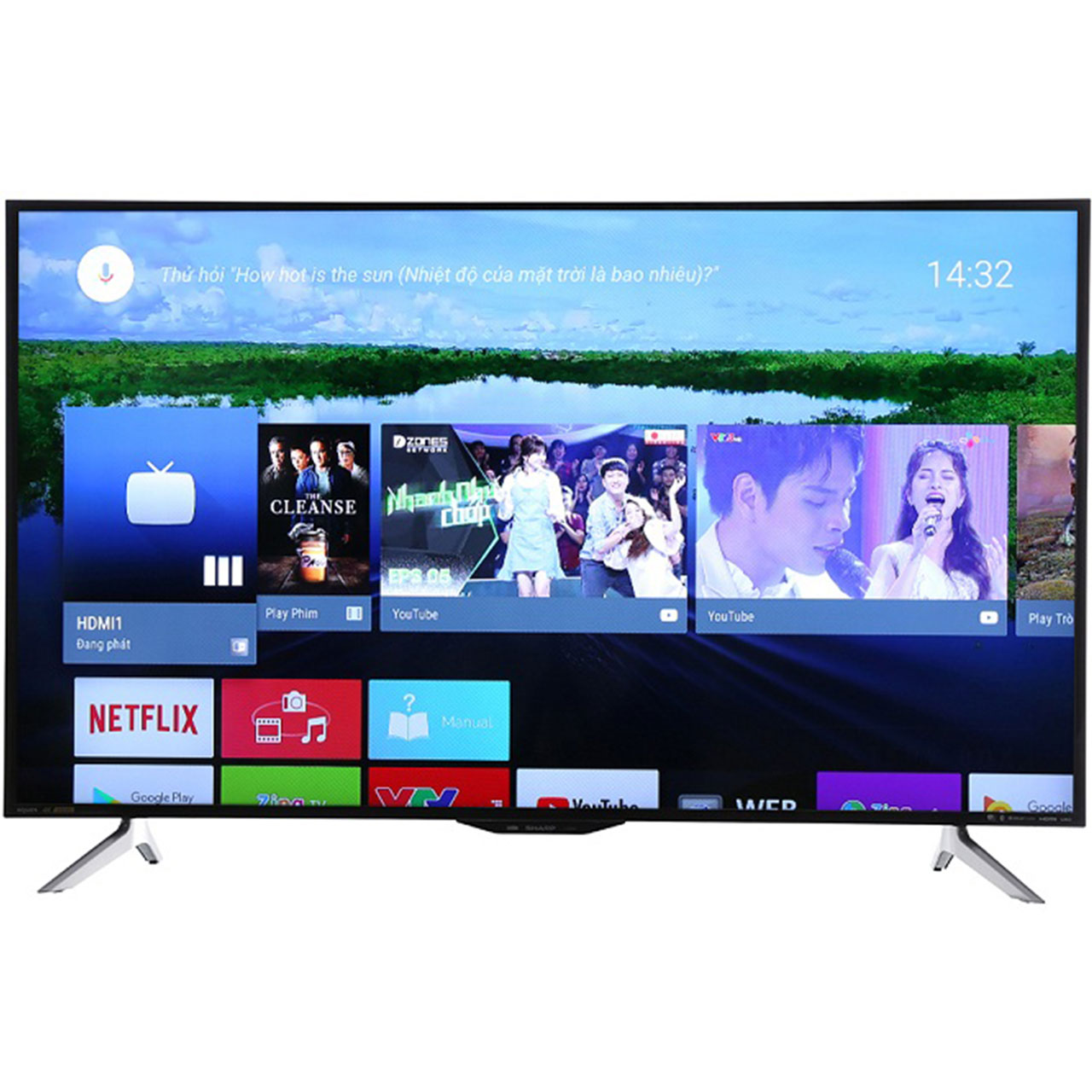 Smart Tivi Sharp 50 Inch LC-50UA6800X 4K HDR giá rẻ tại kho chính hãng