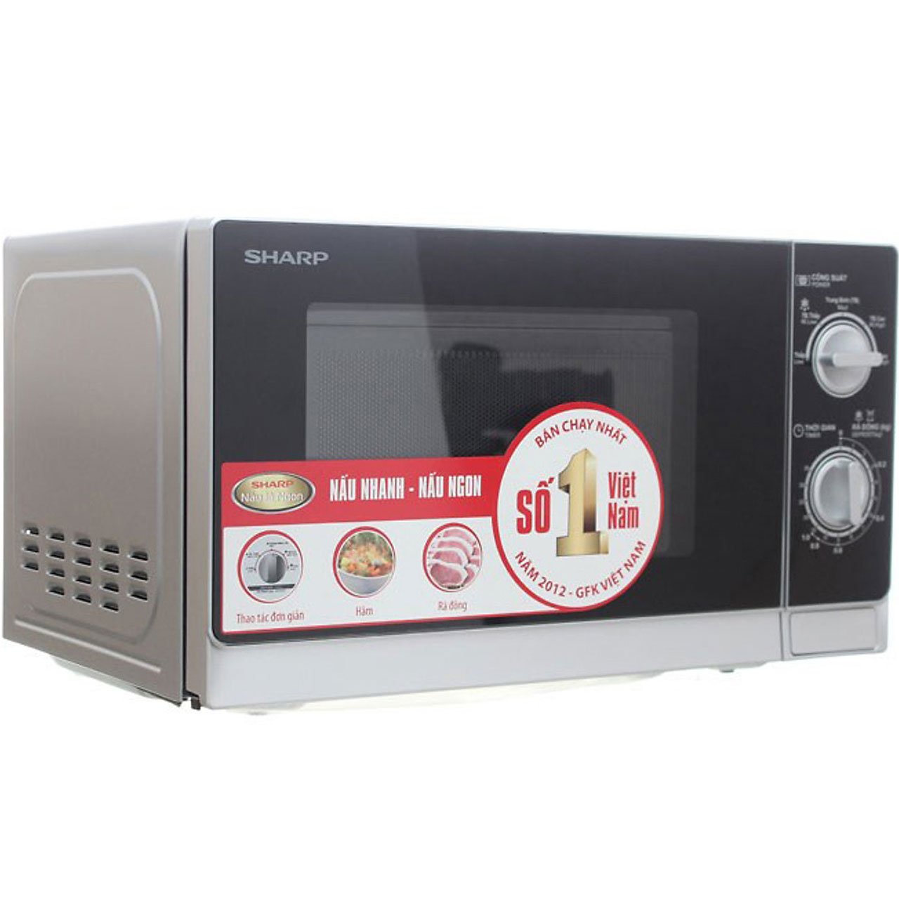 Lò Vi Sóng Sharp R-205VN(S) 20 Lít giá rẻ tại kho chính hãng