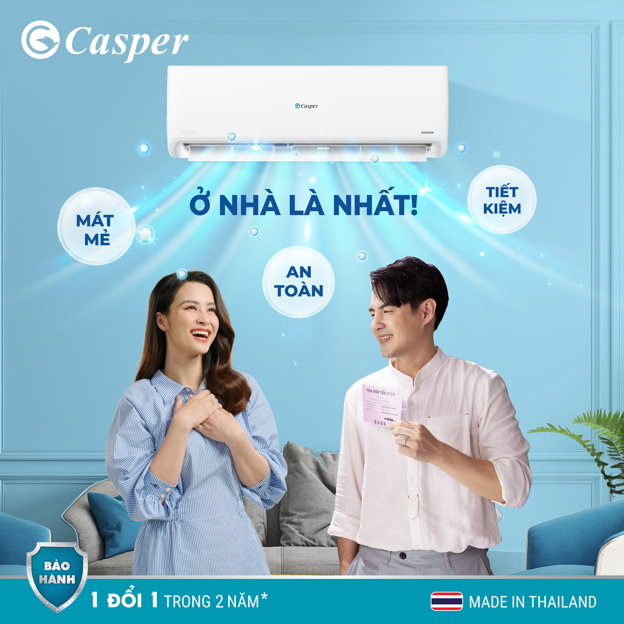 Mang lại sự tiện lợi và linh hoạt với điều hòa Casper: Điều khiển từ xa ...