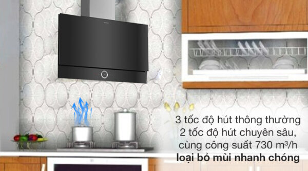 Đánh giá tính năng và hiệu suất máy hút mùi Bosch DWF97RV60B Serie 8