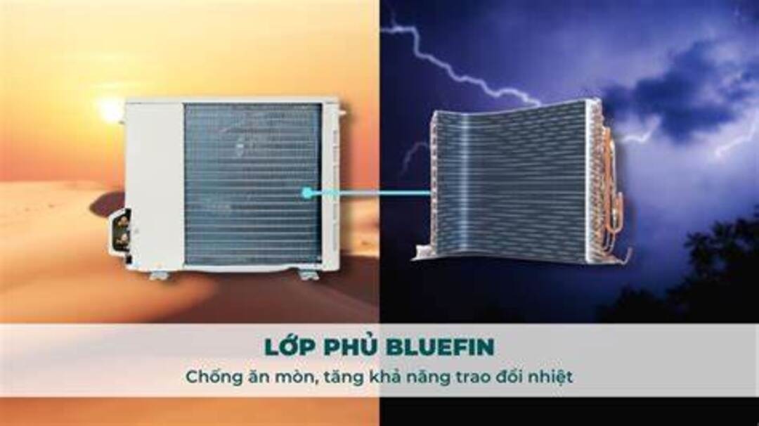Điều hòa Panasonic CU/CS-YZ18AKH-8: Độ bền vượt trội với lớp phủ BlueFin