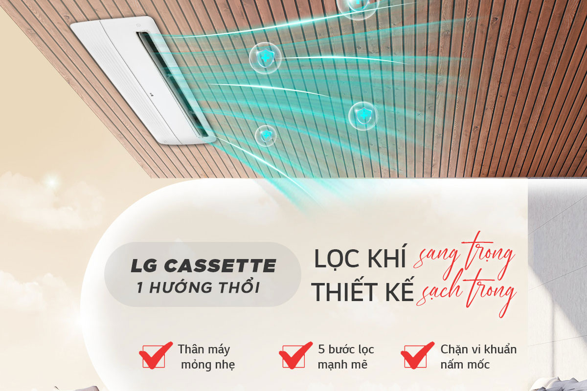 Nâng tầm không gian, tối ưu hiệu suất với điều hòa âm trần LG inverter ...