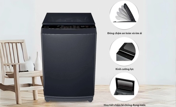 Máy giặt Toshiba 8Kg AW-M905BV(MK) giặt sạch vượt trội, tiết kiệm tối đa